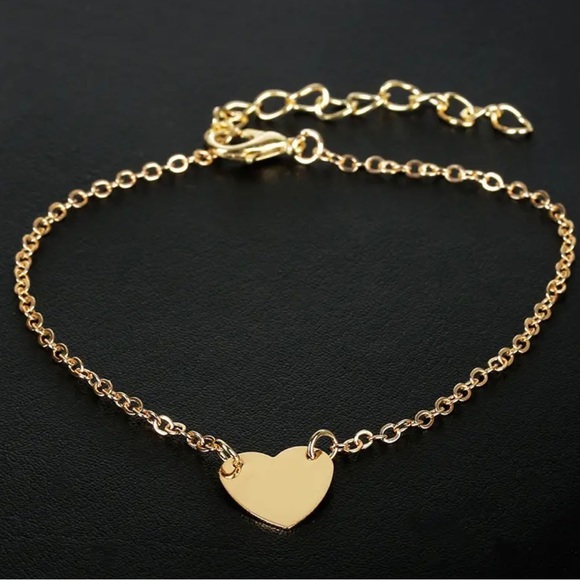 Urban Outfitters | Jewelry | New Simple Heart Gold Bracelet | Poshmark